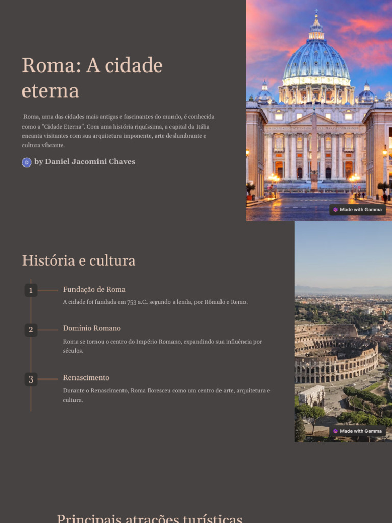 Roma a Cidade Eterna | PDF | Roma | Roma Antiga