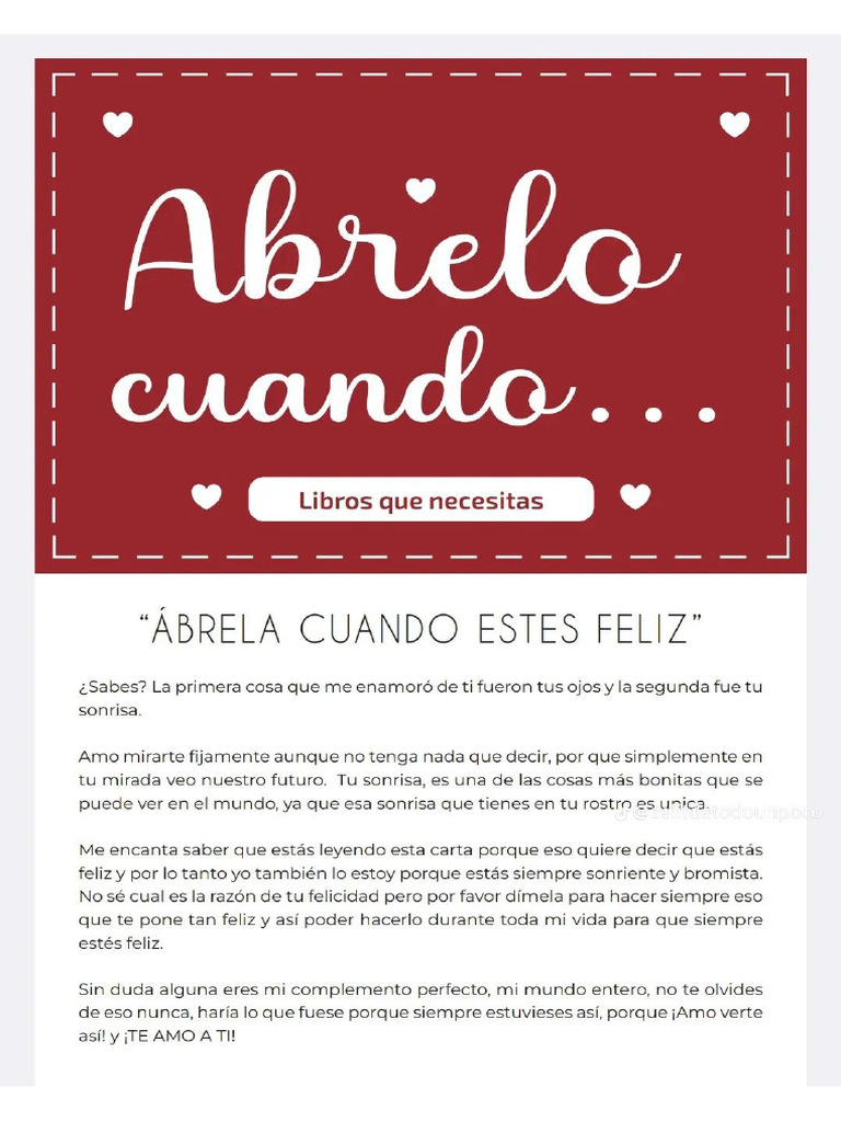 Abreme para Subirte El Animo | PDF
