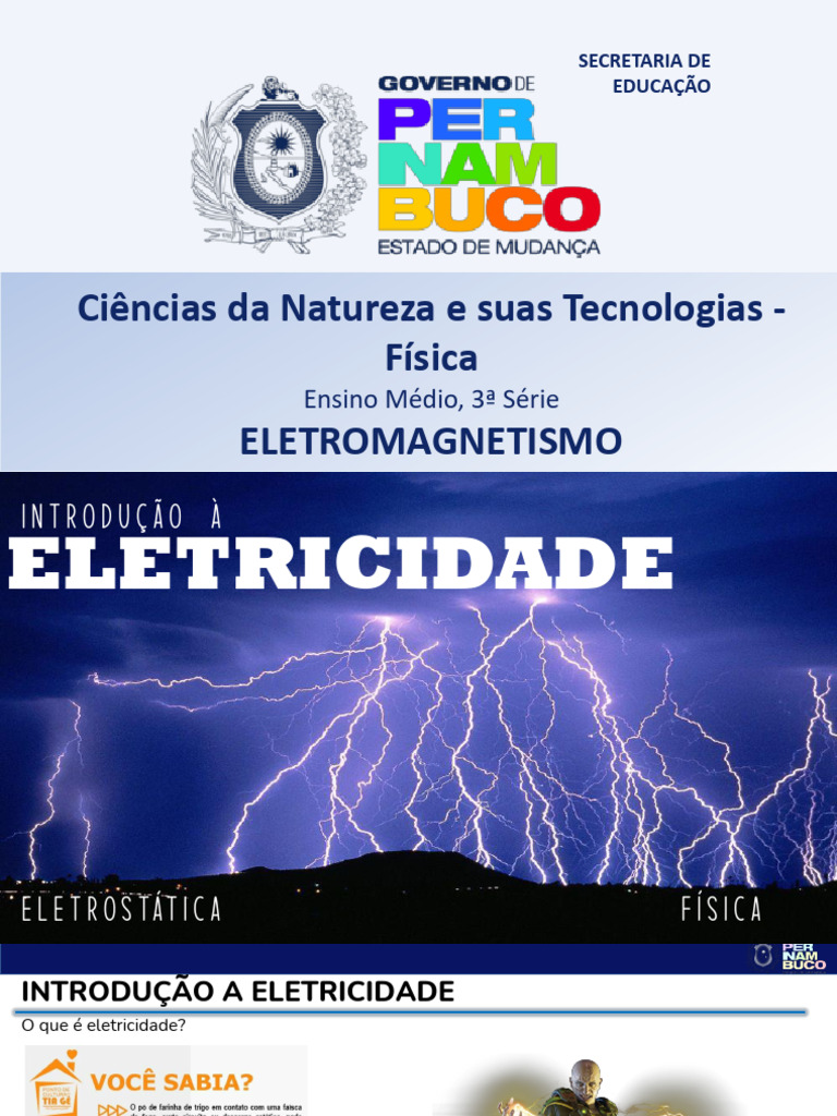Aula 001 - Introducao A Eletricidade | PDF | Carga elétrica | Eletricidade