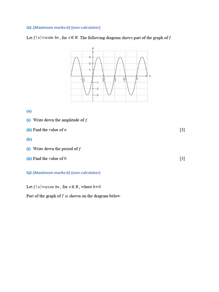 Trignometry Question Bank | PDF | Function (Mathematics) | Equations