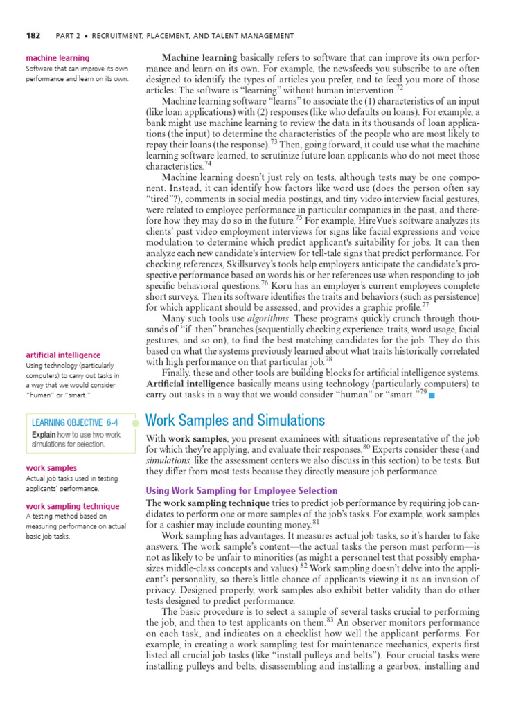 Work Samples and Simulations: Machine Learning | PDF | Employment | Artificial Intelligence