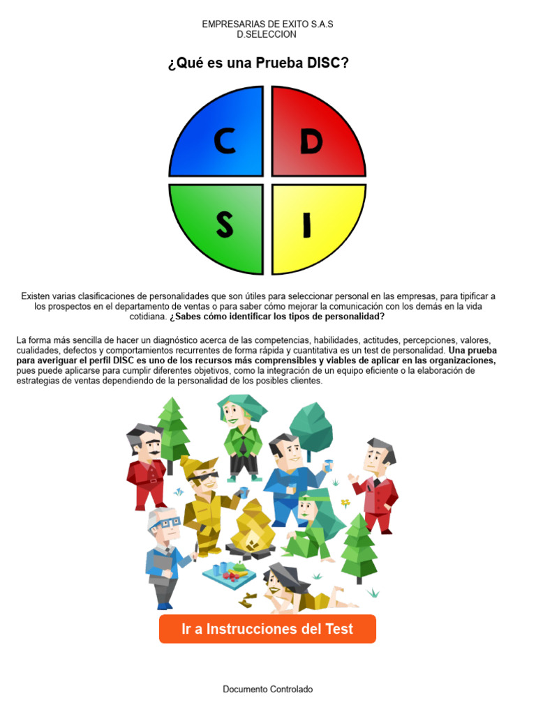 Copia de Test-DISC | PDF | Cuestionario | Sicología