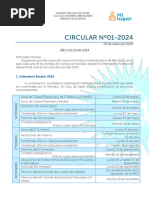 Circular N1 Organización Escolar 2025 | PDF | Plan de estudios | Pedagogía