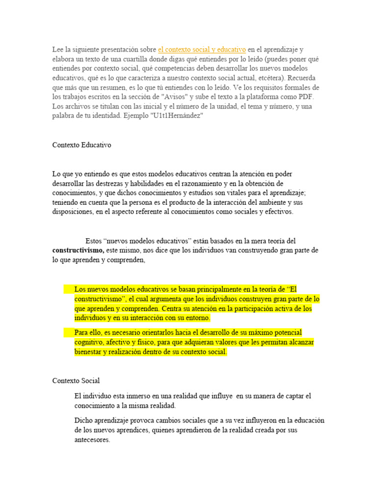 Tarea 2 de Estrategias para Aprender A Aprender | PDF | Aprendizaje | Constructivismo (filosofía ...