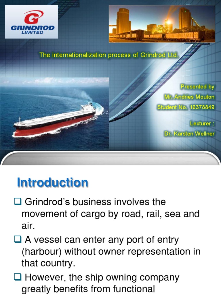 The Inter Nationalization of Grindrod | PDF