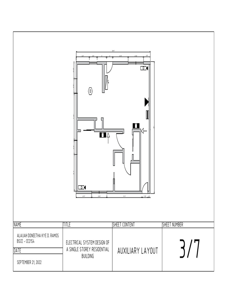 Electrical Design for Single Storey Home | PDF