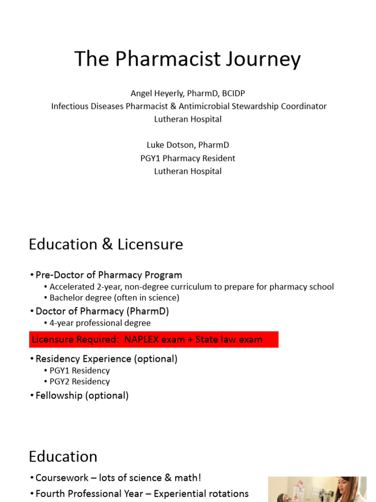 The Pharmacist Journey - High School | PDF | Pharmacist | Pharmacy