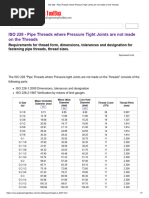 ISO 228 - Pipe Threads Where Pressure-Tight Joints Are Not Made On The ...