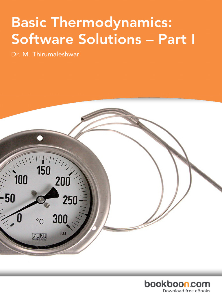 Basic Thermodynamics Software Solutions Part I | PDF | Heat | Thermodynamics