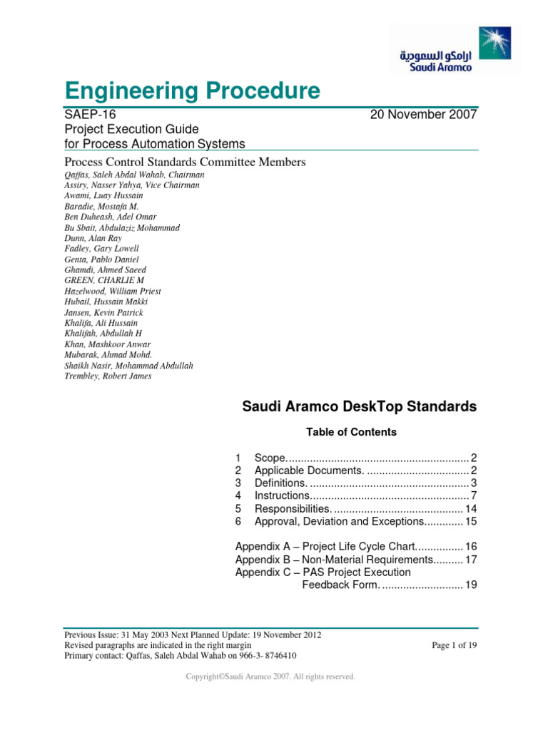 Saep 16pdf | PDF | Specification (Technical Standard) | Scada