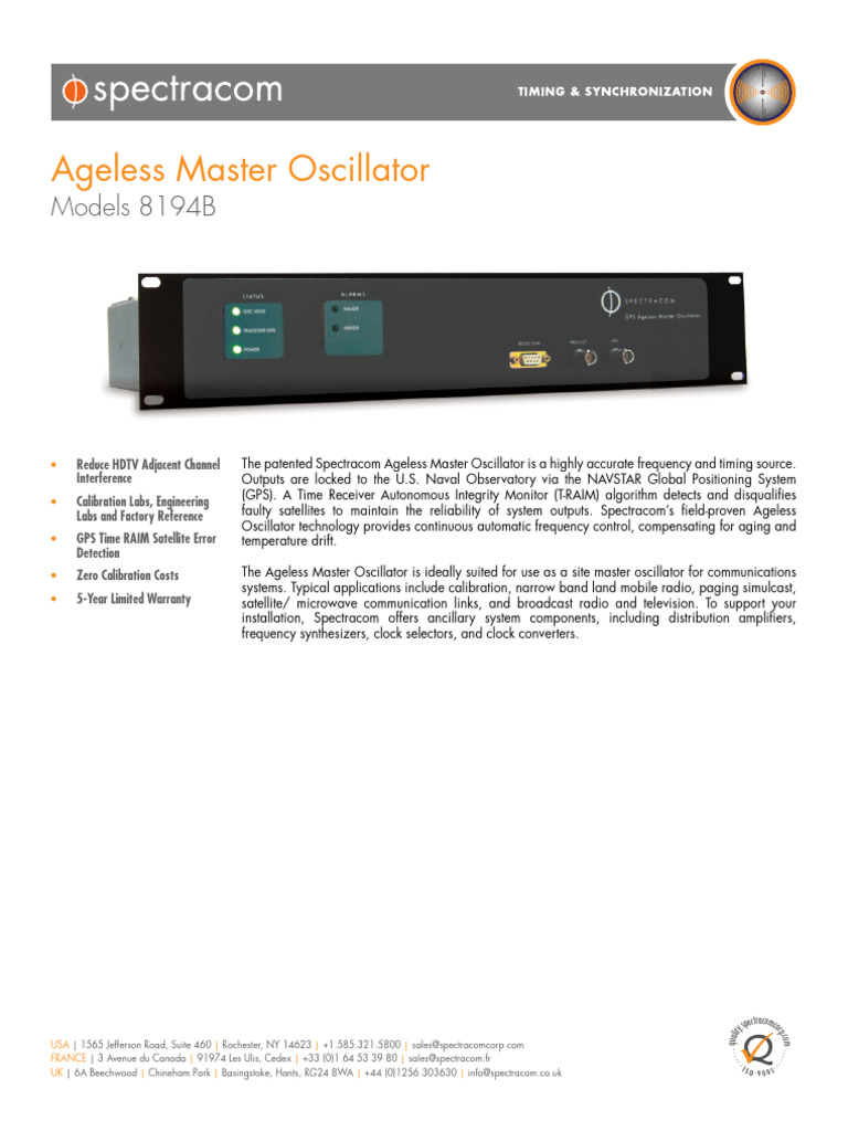 8194B GPS Master Oscillator RevK | PDF | Global Positioning System ...