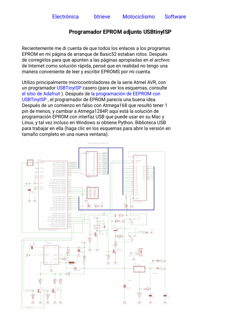 Programador EPROM Adjunto USBtinyISP | PDF | Microcontrolador | Programación de computadoras