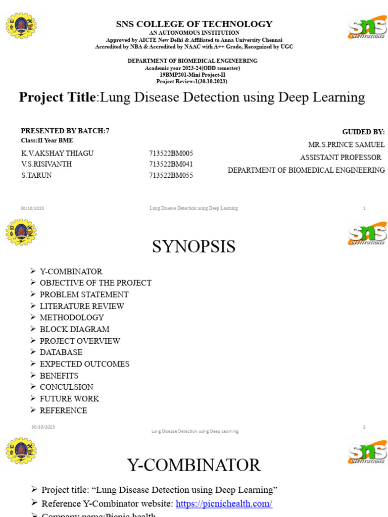 Lung Disease Detection Using Deep Learning | PDF | Deep Learning ...