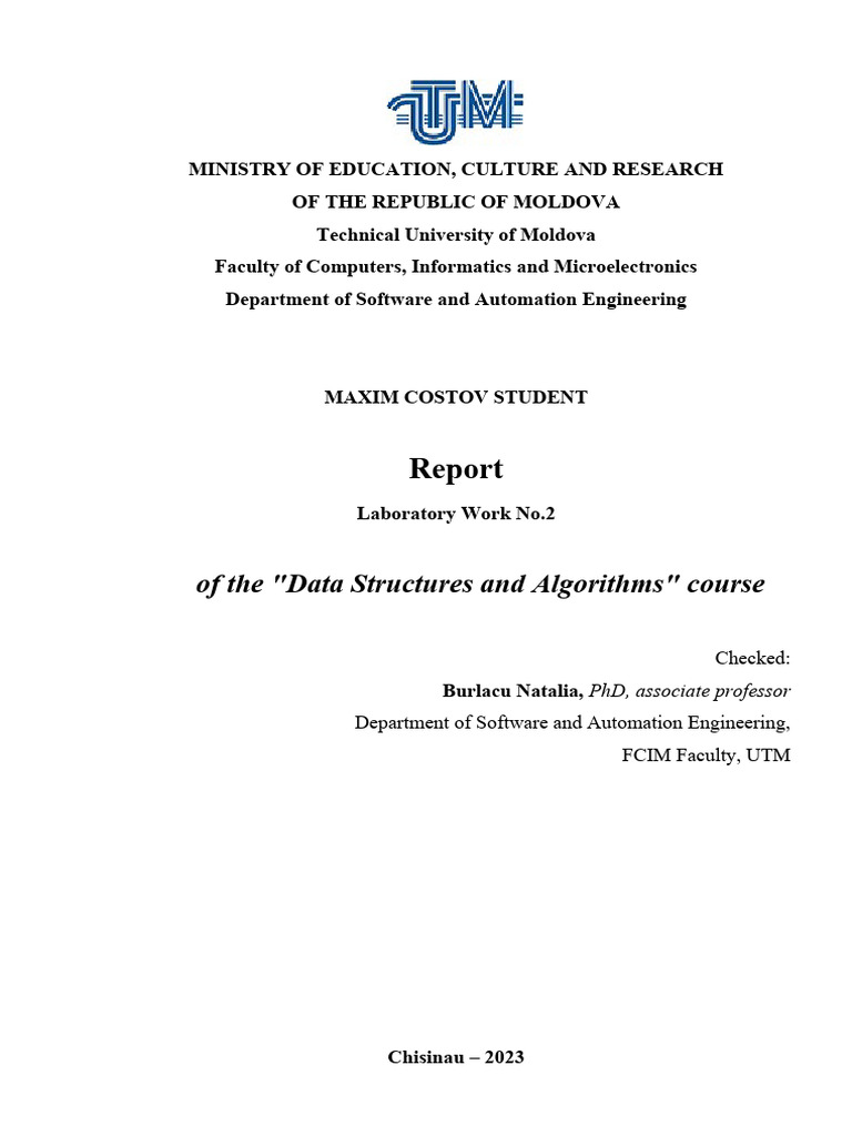 Report SDA Lab 2 | PDF | Pointer (Computer Programming) | Algorithms ... Report SDA Lab 2 | PDF | Pointer (Computer Programming) | Algorithms ...