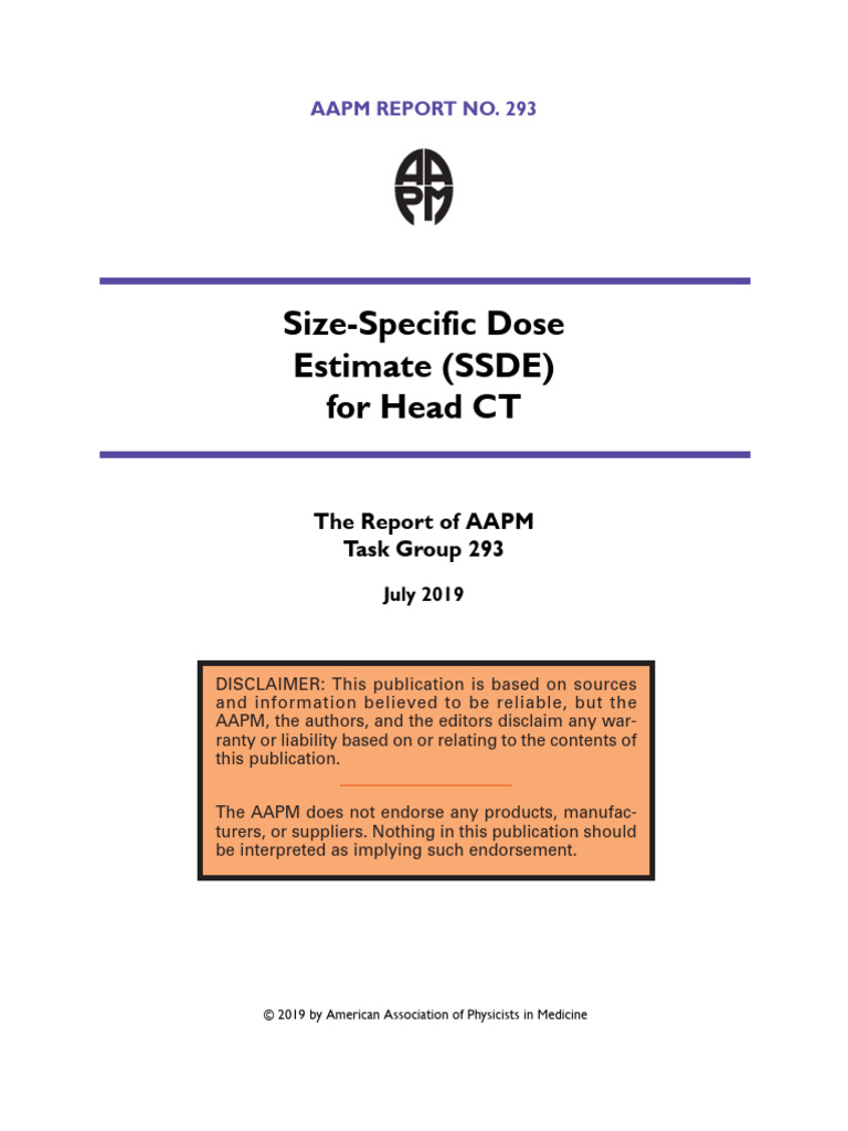 RPT 293 | PDF | Ct Scan | Absorbed Dose