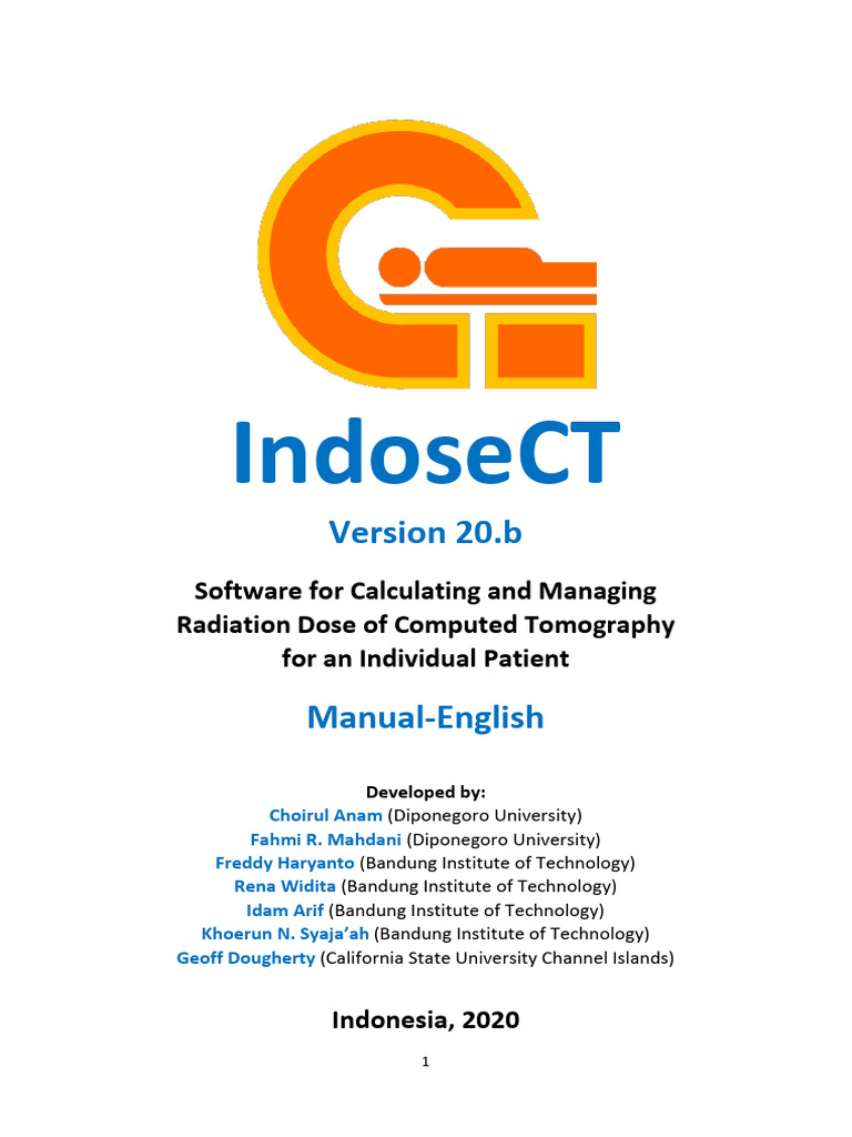IndoseCT: CT Radiation Dose Management | PDF | Ct Scan | Computer File