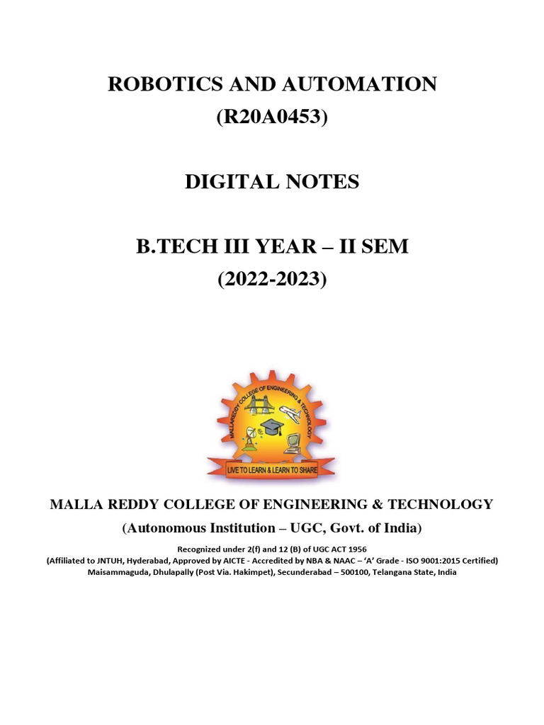 Robotics & Automation | PDF | Microcontroller | Embedded System