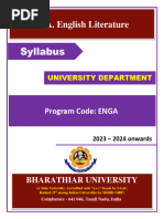 BS English Course Outline - Punjab University | PDF | English Studies ...