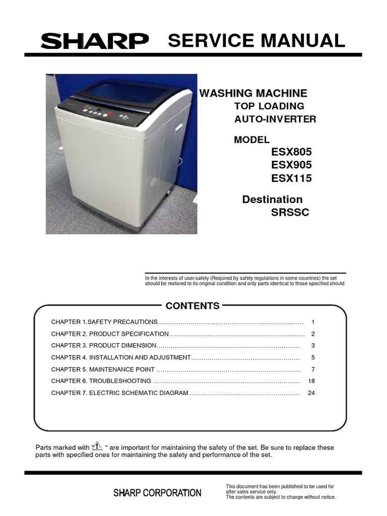 Sharp Esx805 Esx905 Esx115 SRSSC SM | PDF | Electrical Connector ...