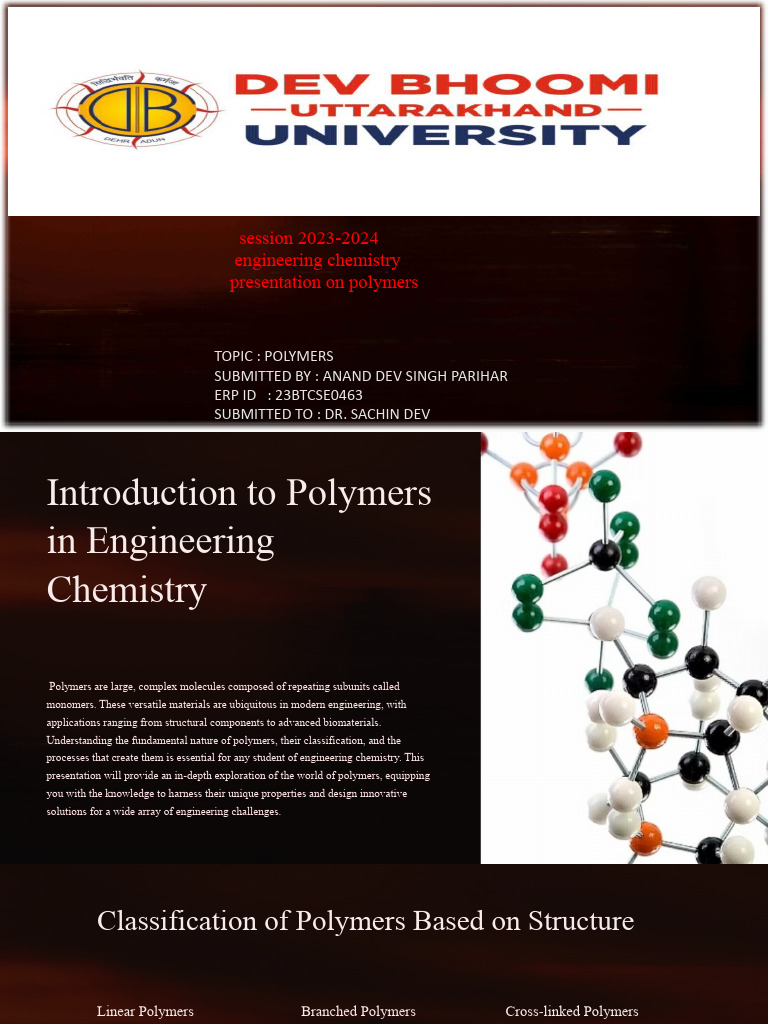 Ananddev Chem PPT | Download Free PDF | Polymerization | Polymers