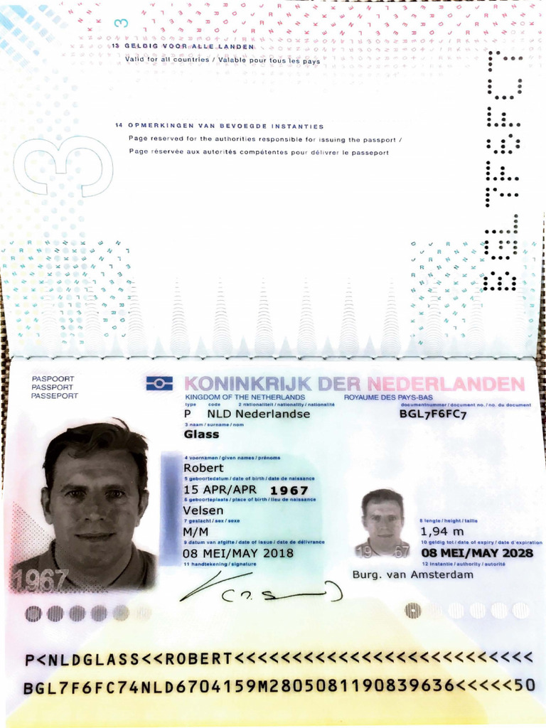 Robert Glass Passport | PDF