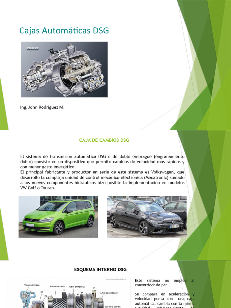 Caja de Cambios Transmision DSG | PDF | Embrague | Transmisión automática