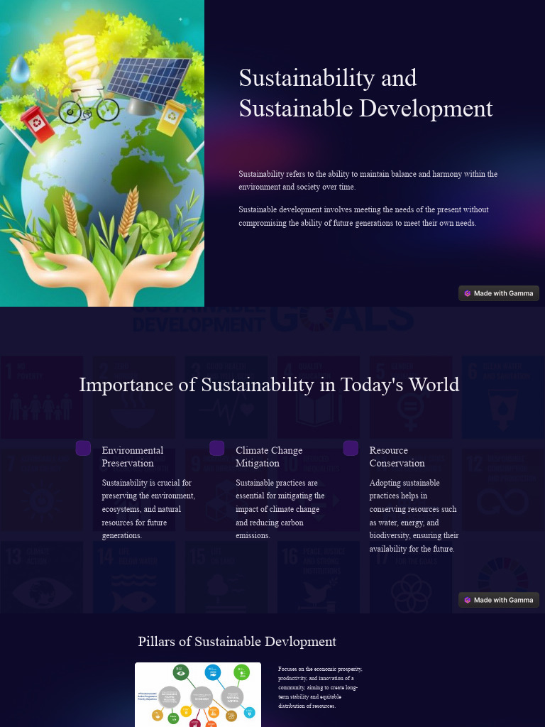 Understanding Sustainability and Development | PDF | Sustainability ...