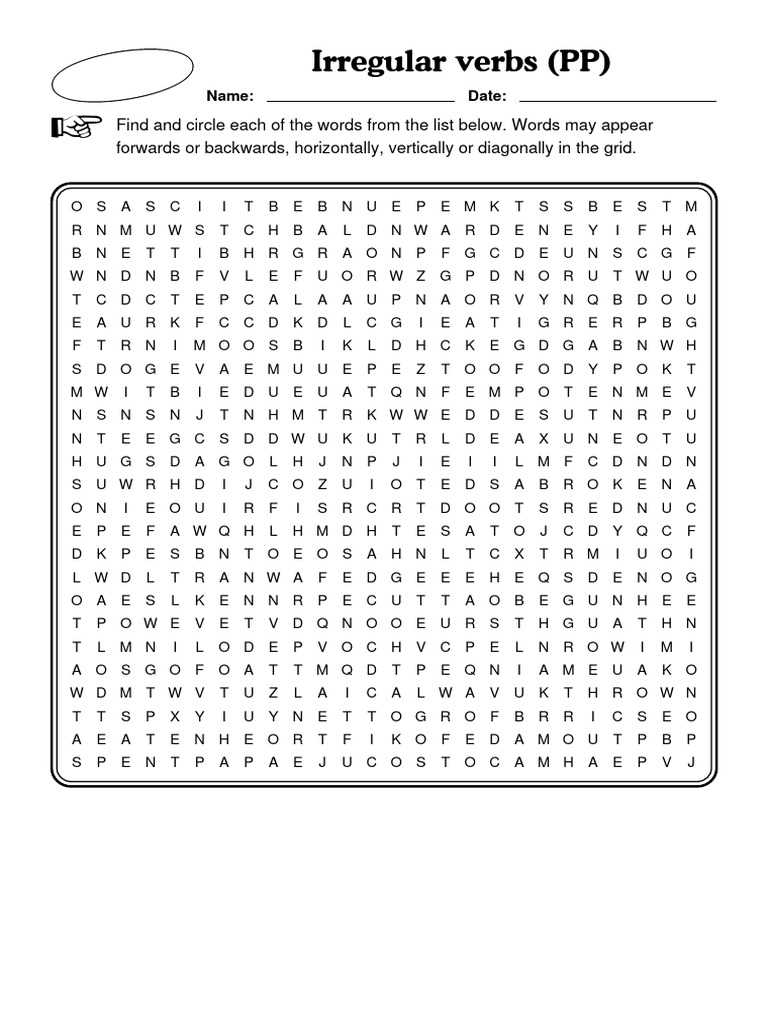 WorksheetWorks Irregular Verbs PP 1 | PDF | Language Arts & Discipline