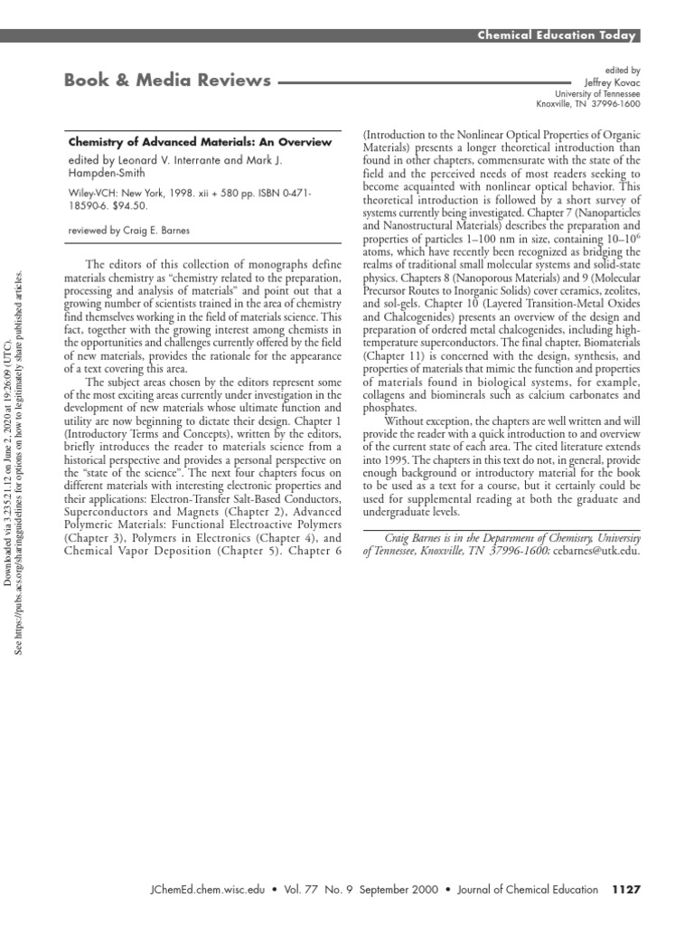 Overview of Materials Chemistry | PDF | Materials Science | Chemistry