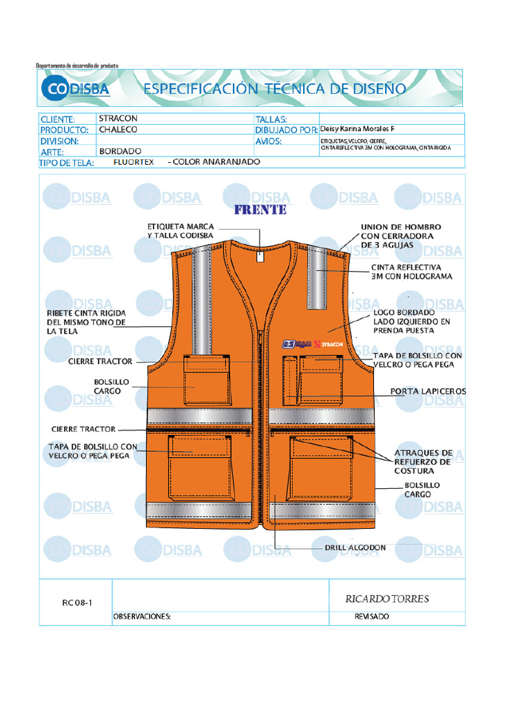 FT - Chaleco Fluortex | PDF