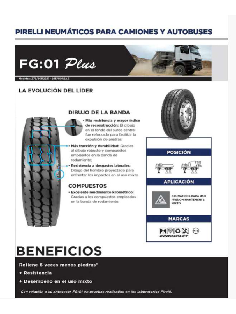 Ficha Técnica Neumáticos | PDF
