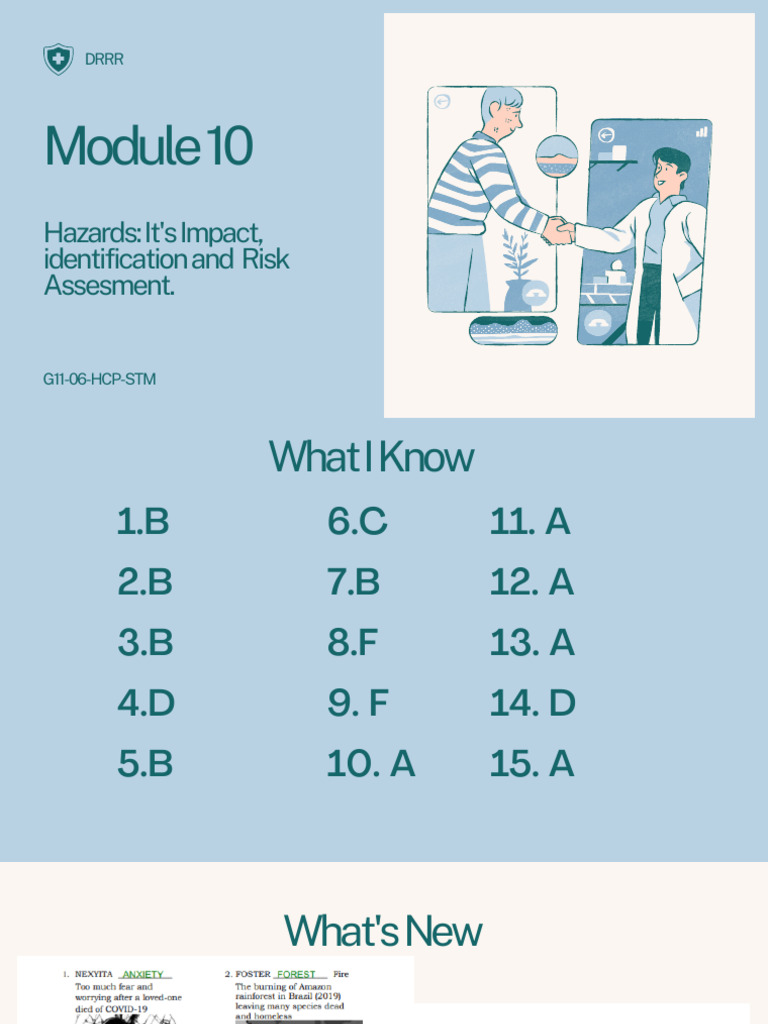 DRRR Module 10 Assessment Guide | PDF
