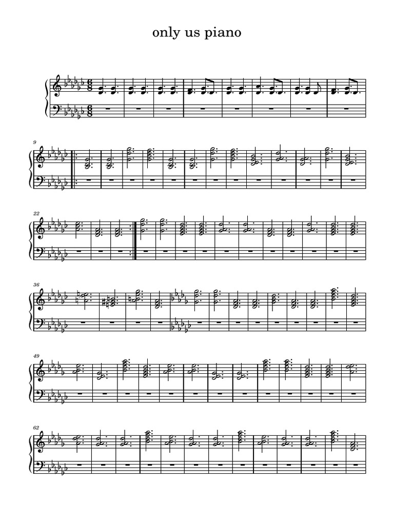 Only Us Piano | PDF