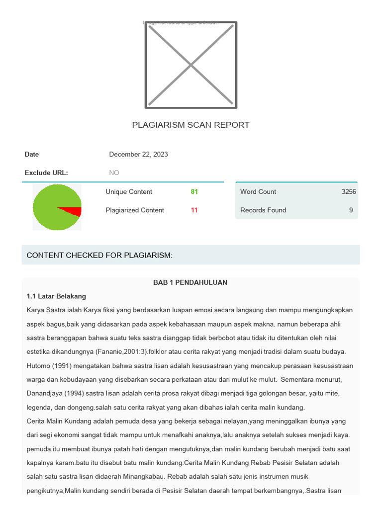 Plagiarisme Scan Report | PDF
