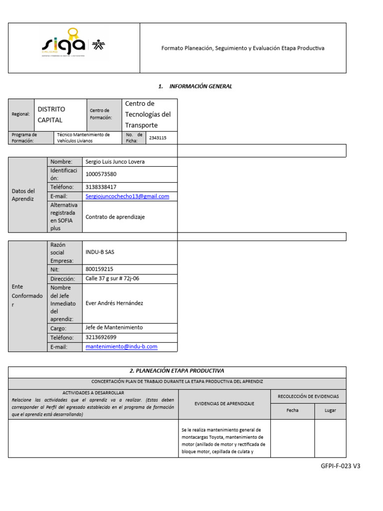 GFPI-F-023 - Formato - Planeacion - Seguimiento - y - Evaluacion ...