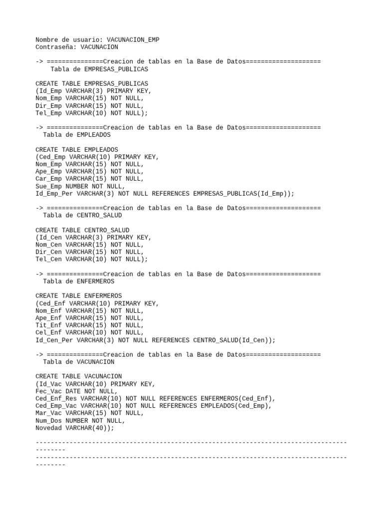BD Consultas Select Vacunacion SQL | PDF | Inmunología | Salud pública