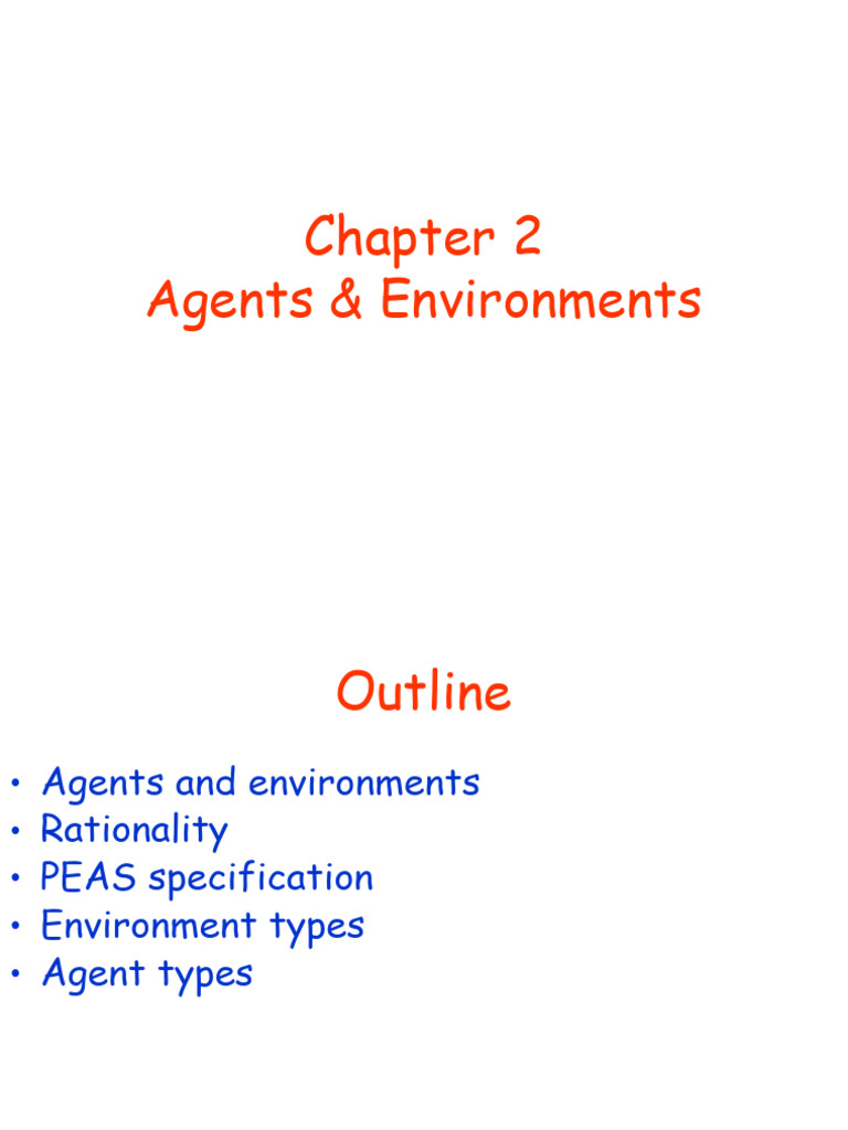 AI Agents and Environment | PDF | Artificial Intelligence ...