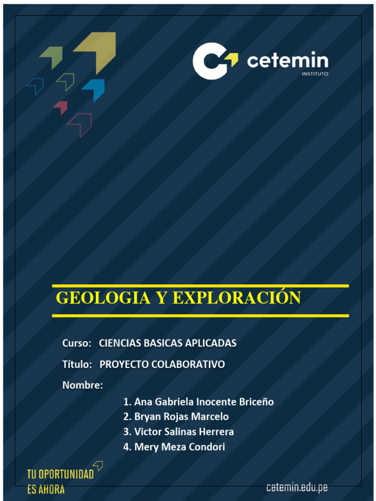 Proyecto Colaborativo Geo 2024 A | PDF | Clasificación de minerales | Minerales