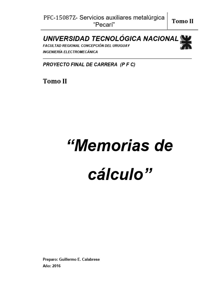 TomoII-Memorias de Calculo | Descargar gratis PDF | Encendiendo | Ligero