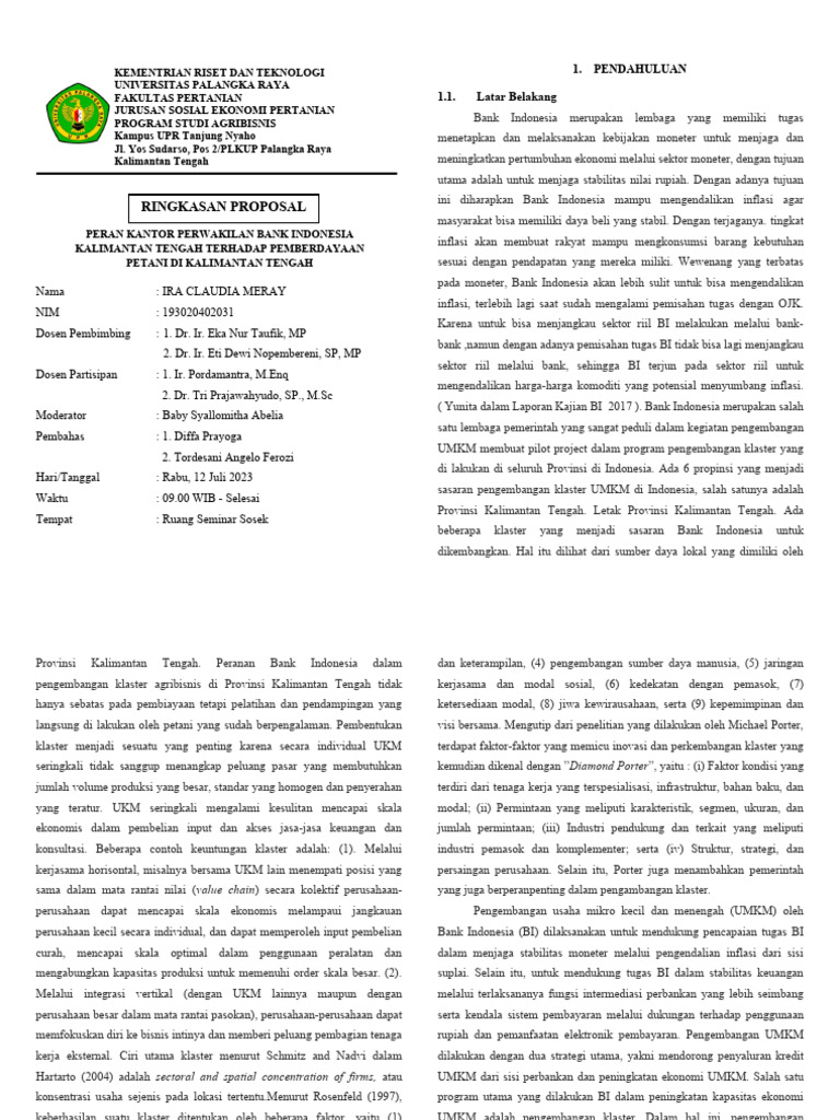 Ringkasan Proposal | PDF