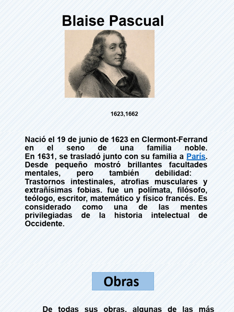 Blaise Pascal | PDF | Clásicos