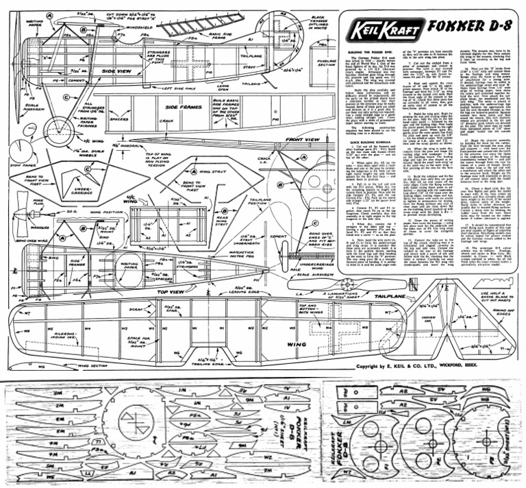 Fokker D8 KK 16in Oz787 | PDF