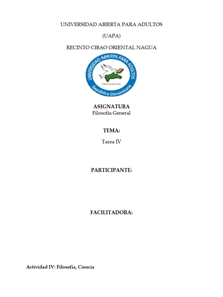 Tarea Iv | PDF | Conocimiento | Science