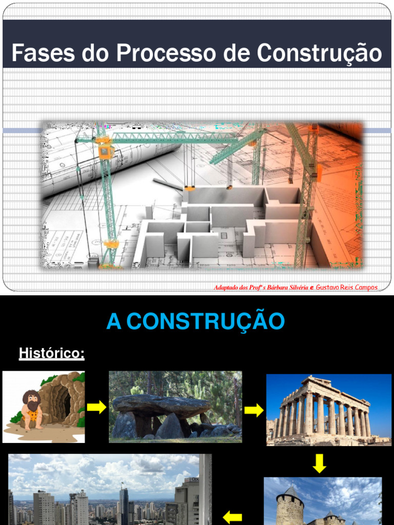 Fases do Processo de Construção Civil | PDF | Teto | Construção