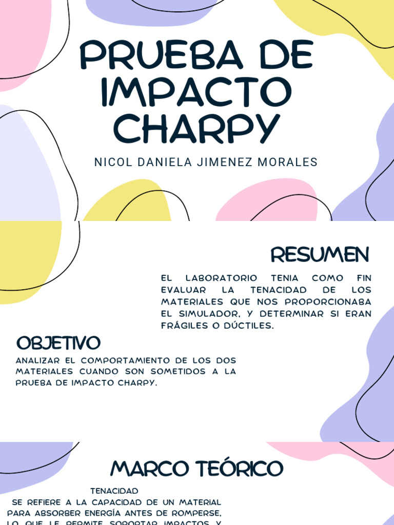 Prueba de Impacto Charpy | PDF | Fractura | Física Aplicada e Interdisciplinaria