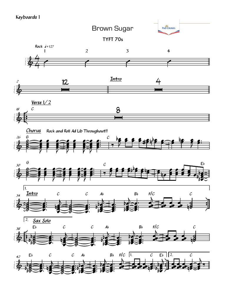 PB-70s-Brown Sugar | PDF | Song Structure | Sound Recording