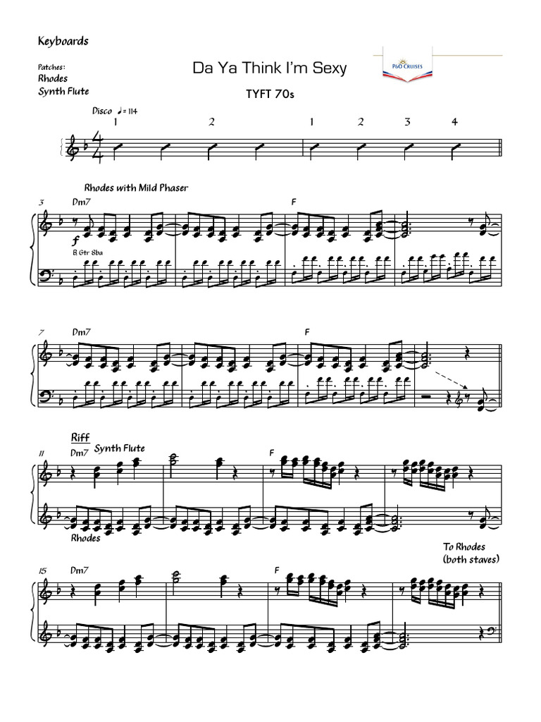 PB-70s-Da Ya Think I'm Sexy | PDF | Popular Music | Electronic Music