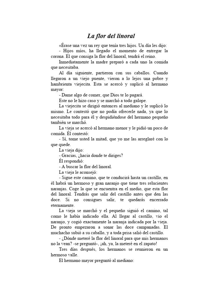 La Flor Del Linoral | PDF