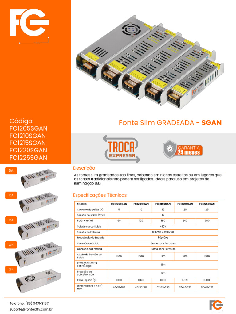 Datasheet Slim SGAN | PDF