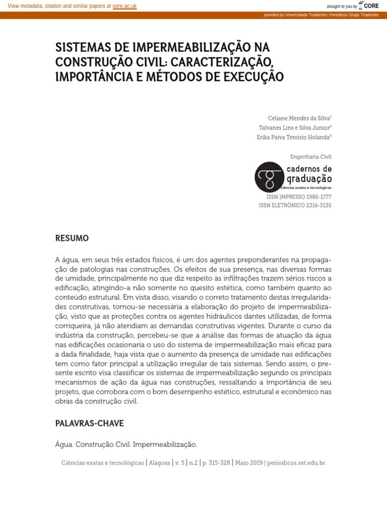 Sistemas de Impermeabilizacao Na Constru | PDF | Argamassa (alvenaria) | Polímeros